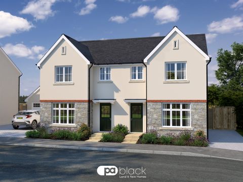New home, 3 bed semi-detached house for sale in Sandy Lane, Ystradowen ...