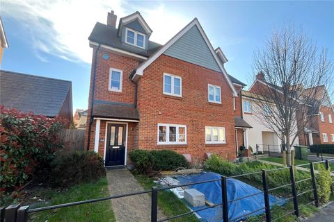 4 bed semi-detached house for sale in Hammersley Drive, Ash, Surrey ...