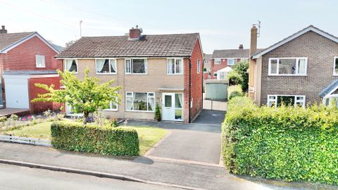 Derwent Drive, Cheadle ST10, 3 bed semi-detached house for sale, £ ...