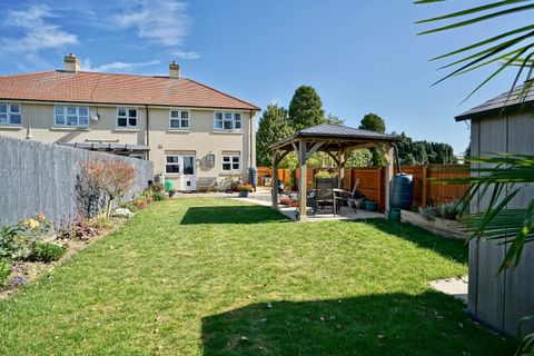 3 bed terraced house for sale in School Road, Broughton, Huntingdon ...