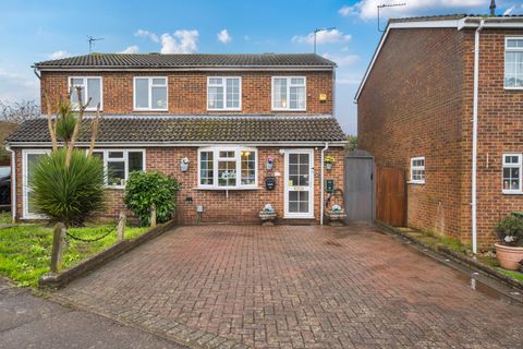 3 bed semi-detached house for sale in Grebe Close, Flitwick MK45, £ ...