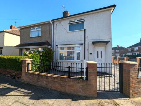 2 bed semi-detached house for sale in Merlin Road, Middlesbrough, North ...