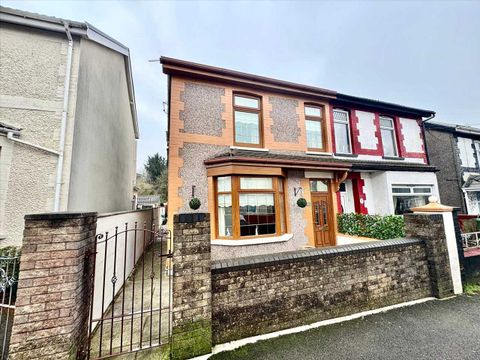 3 bed semi-detached house for sale in The Avenue, Tonyrefail, Porth ...