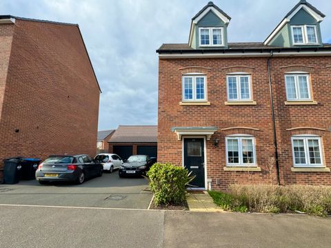 Trussell Way, Cawston, Rugby, Warwickshire CV22, 3 bed end terrace ...