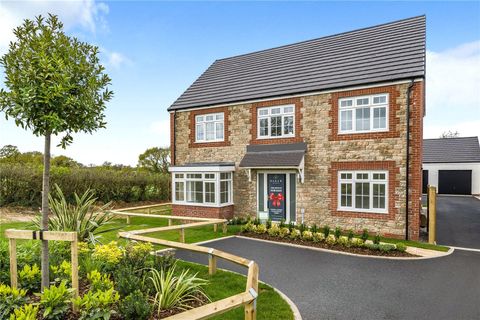 New home, 4 bed detached house for sale in 1 Glebe Court, Higher Ash ...